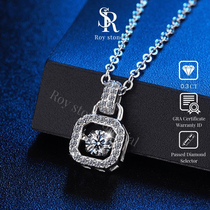 RoyStone - Kalung Ardelia Necklace Wanita Perhiasan Moissanite - Shop ...