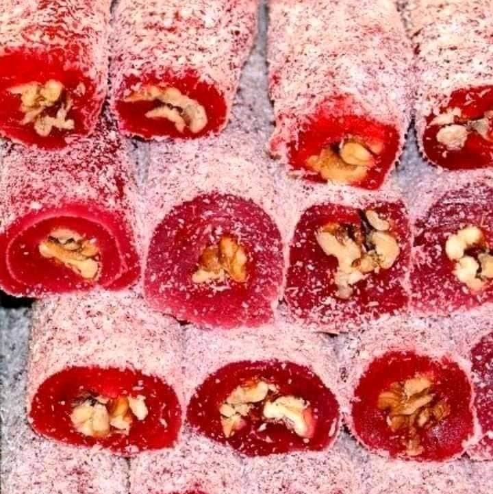 Turkish delight with fresh nuts Extra Pistachio. 500g. 100g Food ...