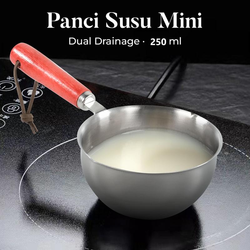 Panci Susu Mini Sauce Pan Stainless Steel 401 Dual Drainage - HK1 ...
