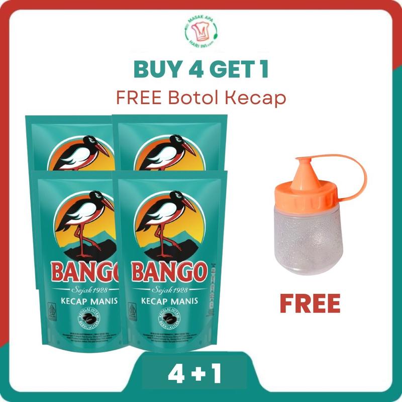 [BUY 4 FREE Botol Kecap] Bango Kecap Manis Kemasan Pouch Refill 700g ...