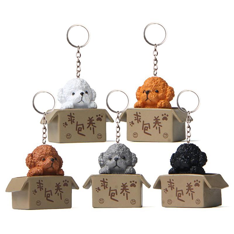 Cute Little Carton Box Dog Keychain For Women Letter Take Me - TikTok ...