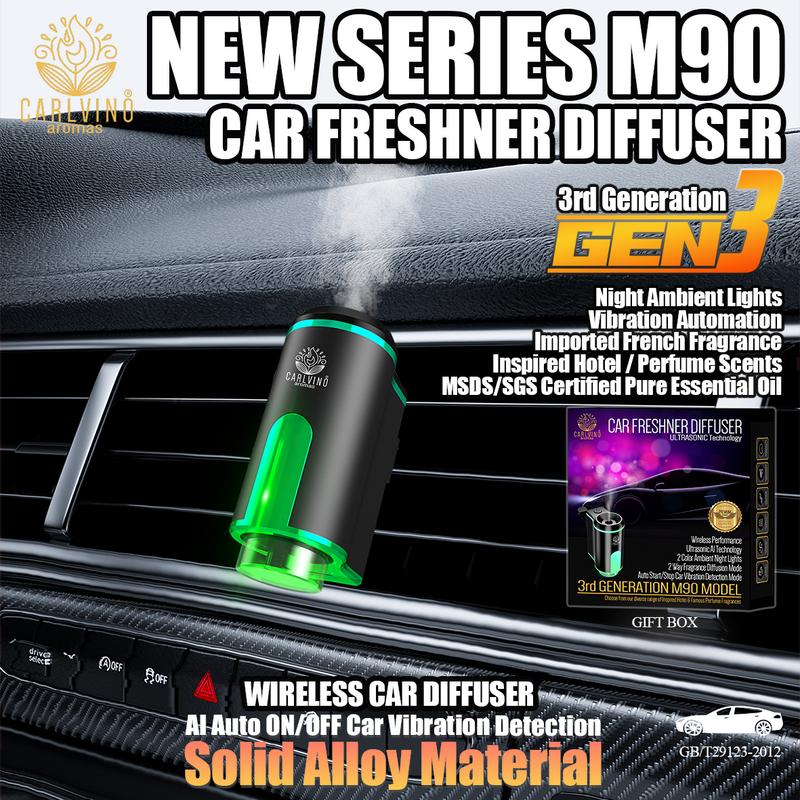 CAR DIFFUSER CAR FRESHNESS NEW M90 (3rd GEN) SET WITH FREE AROMA ...