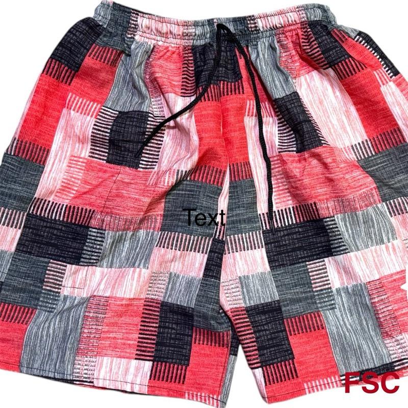 TASLAN SHORT SQUARES PRINT DESIGN FIT TO XL Casual - TikTok Shop ...
