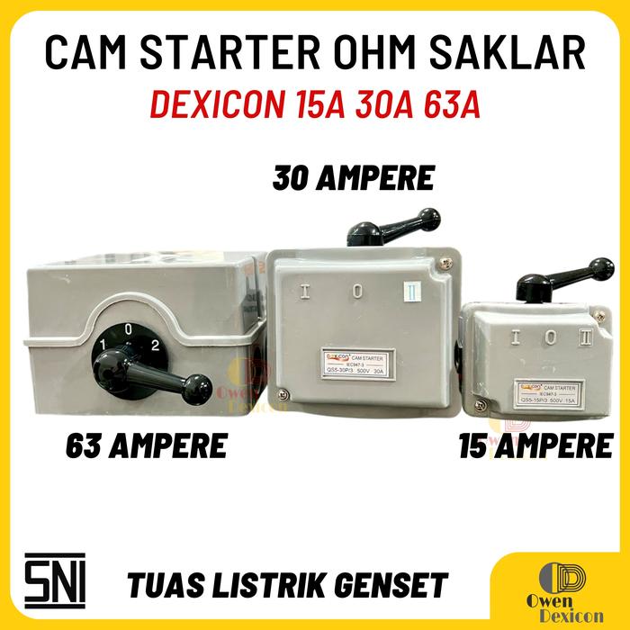 Promo Dexicon CAM STARTER 15A/30A/63 AMPERE GZ 1-0-2 GA 1-0 SAKLAR ...
