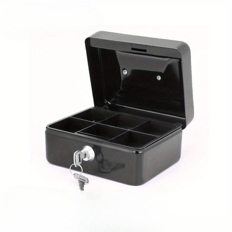 Metal Cash Box with Money Tray and Lock, Double Layers with - TikTok ...