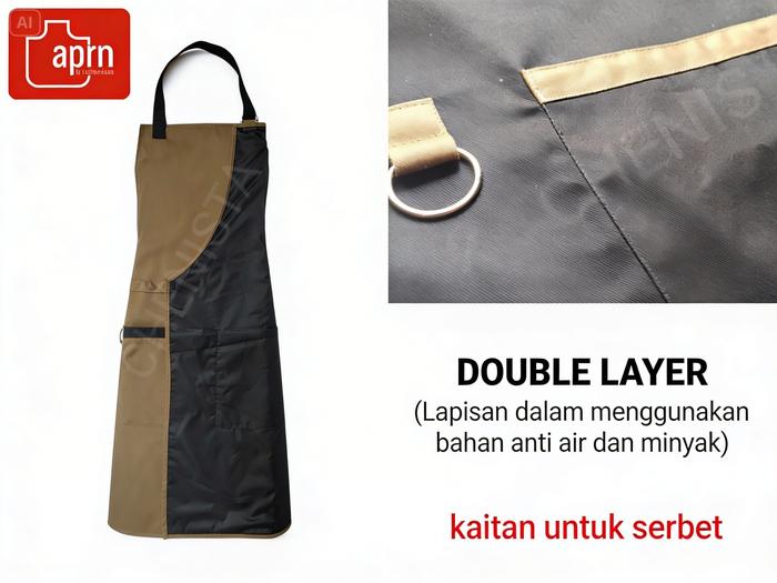 Jual APRON CELEMEK WATERPROOF ANTI AIR ANTI MINYAK - HIJAU hitam - Kota ...