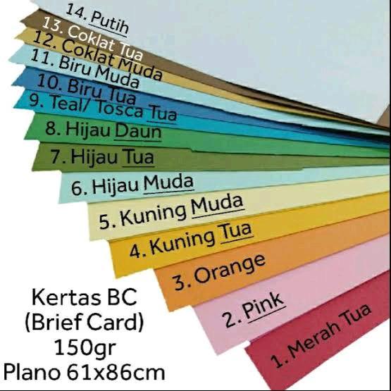 Jual BC ART PAPER KERTAS TIK KARTON MANILA UNTUK PRAKARYA MADING ...