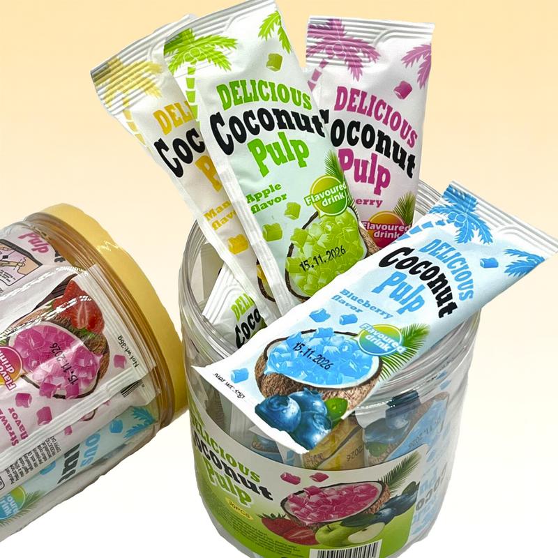 Delicious Coconut Pulp Assorted Fruit Flavored Coconut Drink - TikTok ...