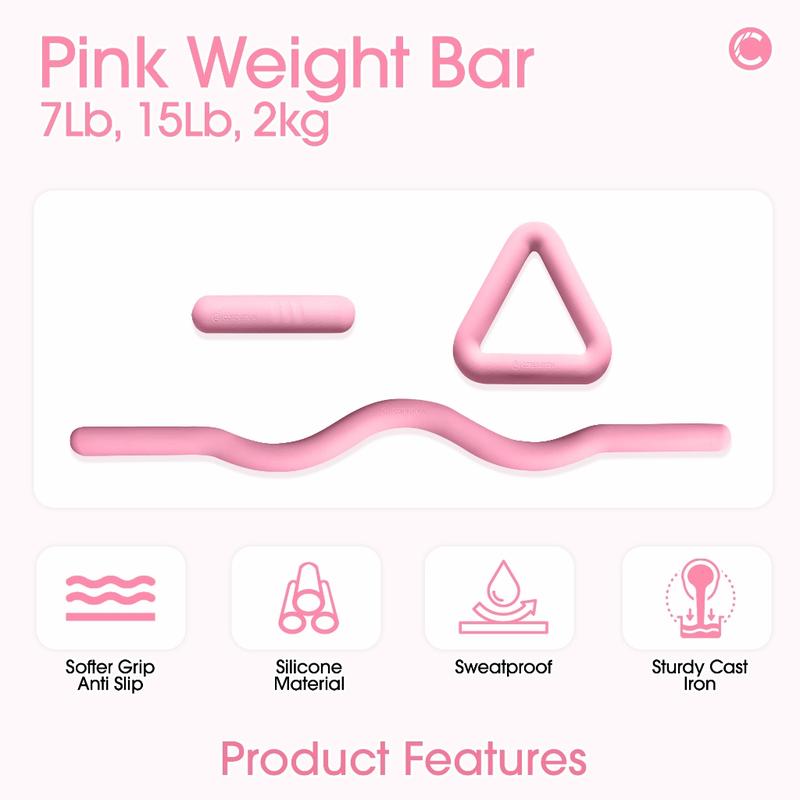 CoreNation Lux Core Pink Weight Bar - Triangle Weight 7LB - - Shop ...