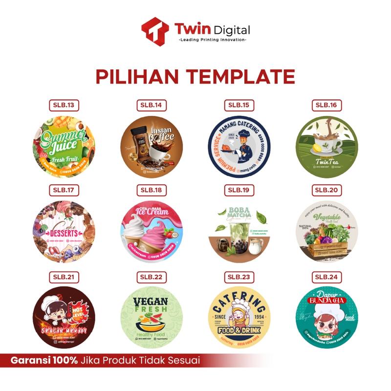 Twindigital Custom Sticker Vinyl Anti Air / Print Label & Segel - Shop ...