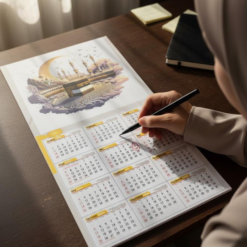 Kalender 2026 Islami Bahan Kayu Tebal MDF Terlaris No 1 Harga Termurah ...