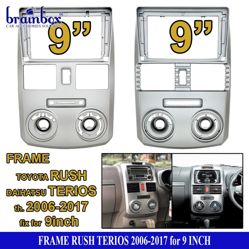 Frame Head Unit Rush Terios 2006-2017 9 Inch Bingkai Panel TV Mobil ...