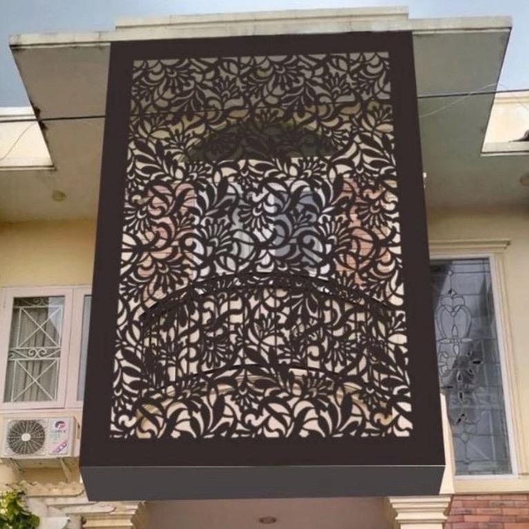 Partisi dan fasad laser cutting plat besi - Shop | Tokopedia