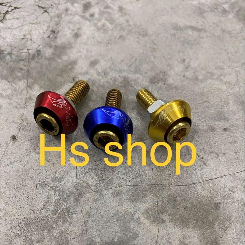 M6 NUMBER PLATE SCREW MOTOR ALLEN KEY NUT SKRU LESEN PLATE MOTORCYCLE ...
