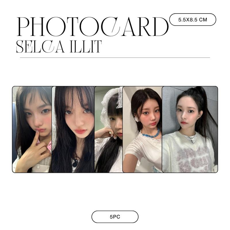 PHOTOCARD ILLIT SELCA SUPER REAL ME (ISI 5 PCS + LAMINASI 2 SISI ...