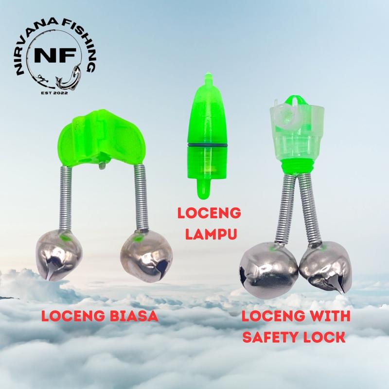 Loceng Pancing Fishing Loceng With Safety Lock Loceng Lampu LED ...