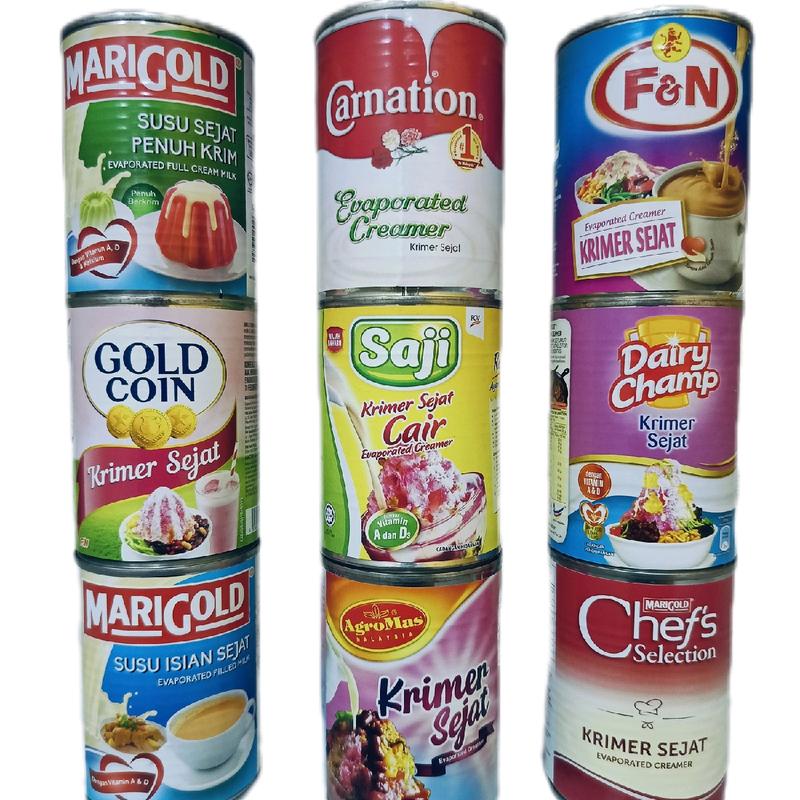 Susu Krimer Sejat Jenama Campur 390ml Evaporated Creamer Condesed ...