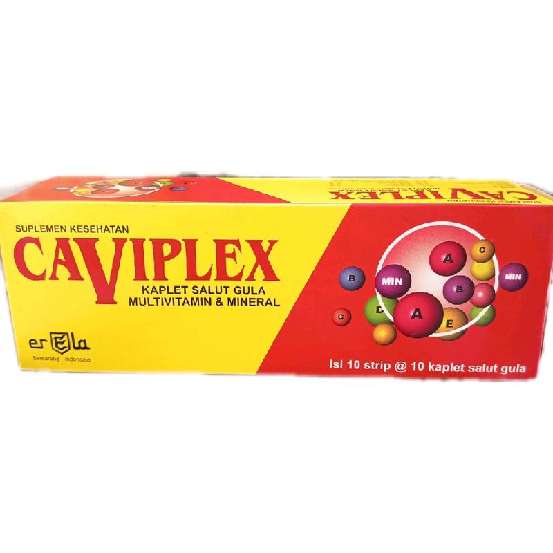 Caviplex tablet-kaplet multivitamin & mineral/1 strip @ 10 tablet ...