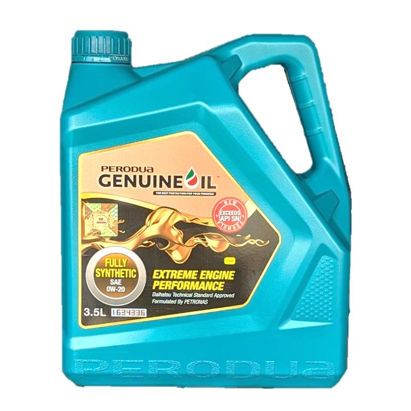 [100% ORIGINAL] Fully Synthetic Engine Oil 0W20 0W-20 3.5L Perodua ...