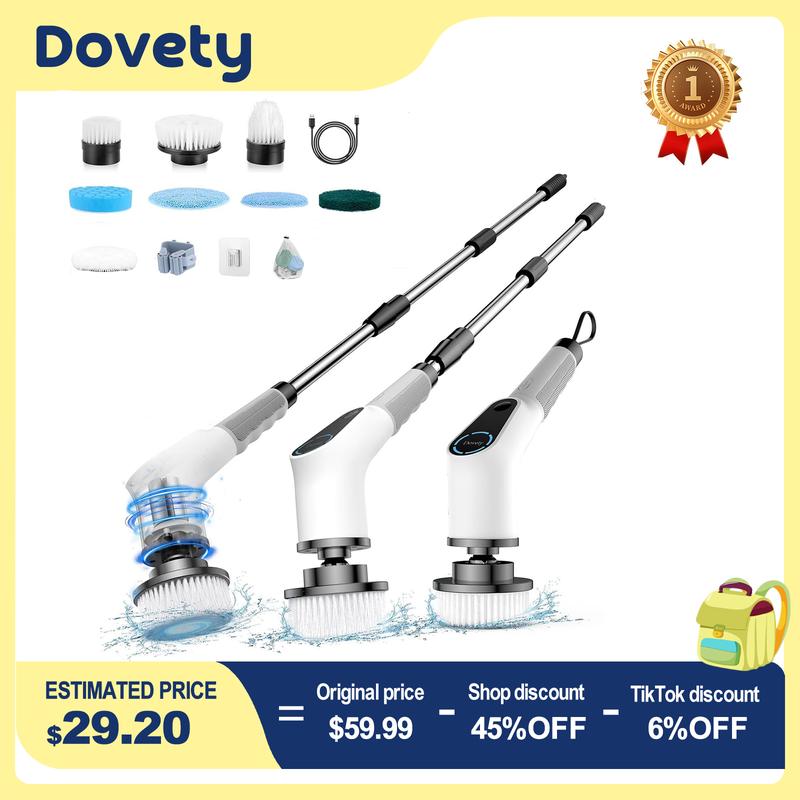 Dovety Electric Spin Scrubber, Cordless Shower Scrubber, Cleaning ...