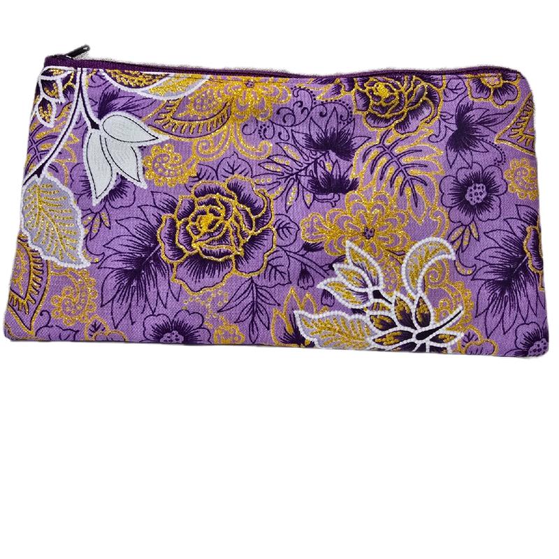 Royale batik purple floral clutch pouch for coins n notes. - TikTok ...