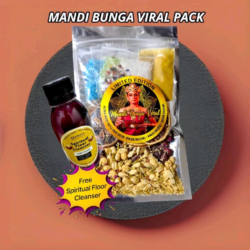 MANDI BUNGA VIRAL PACK dengan serbuk daun bidara - TikTok Shop Malaysia