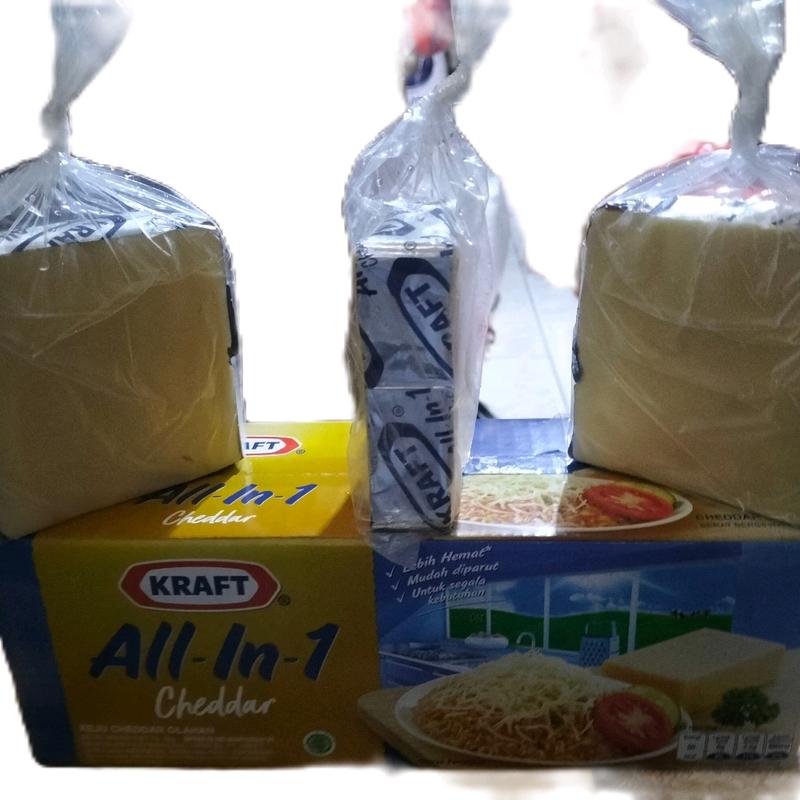 keju kraft all- in- 1 cheddar/ keju cheddar olahan repack 200gr - Shop ...