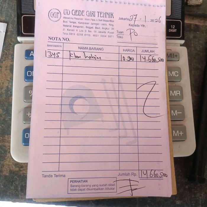 Jual klem habim total 1345 set - Jakarta Pusat - Giri Jaya Teknik ...