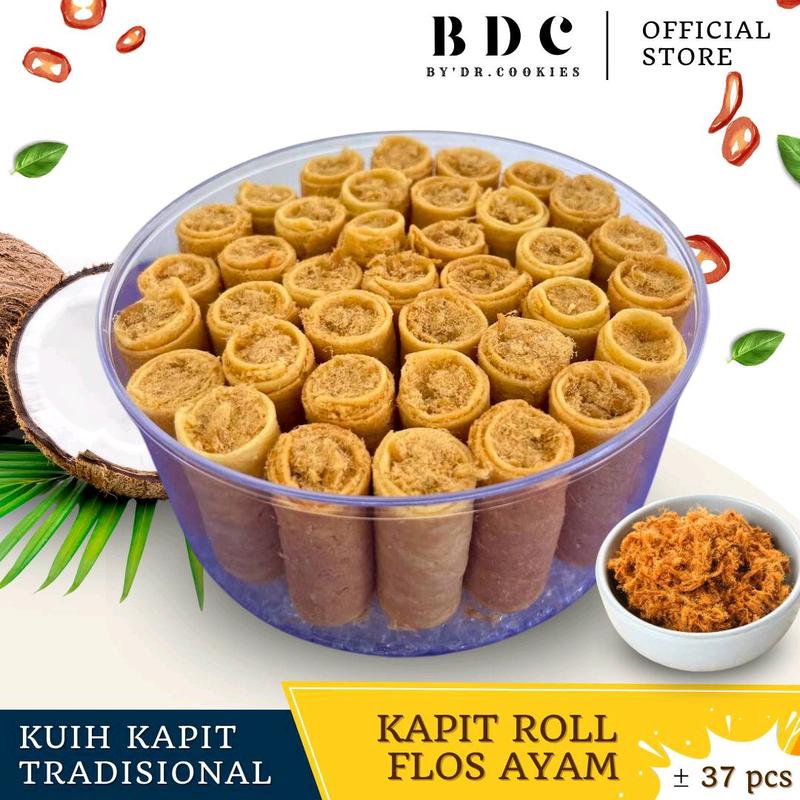 Kuih Kapit Roll Floss Ayam by Dr Cookies Kuih Raya Snek Tradisional ...