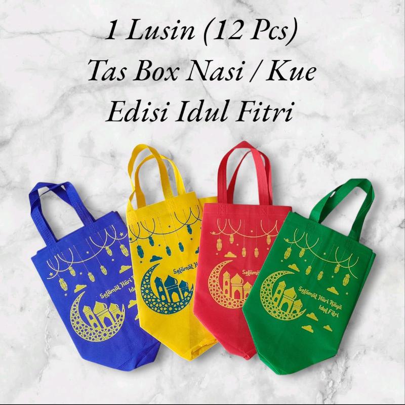 1 Lusin (12 Pcs) Tas Box Nasi / Kue Edisi Idul Fitri - Shop | Tokopedia