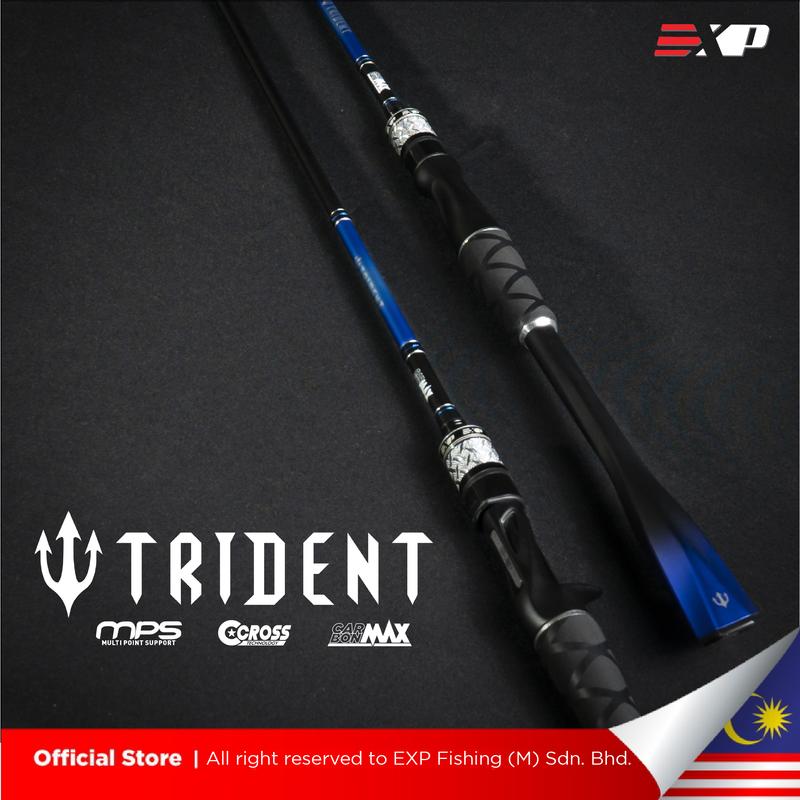 EXP TRIDENT ROD Carbon Fiber 2PCS Fishing Rod Medium Light M - TikTok ...