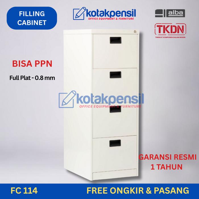 Jual Filing Cabinet ALBA FC 114 4 Laci - Lemari Besi - Free Ongkir ...