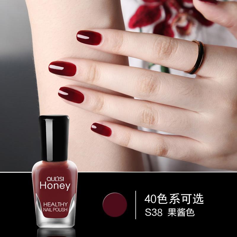 Oulisi Honey 8ml Peel Off Nail Art Polish Peel Off Jam Color - TikTok ...