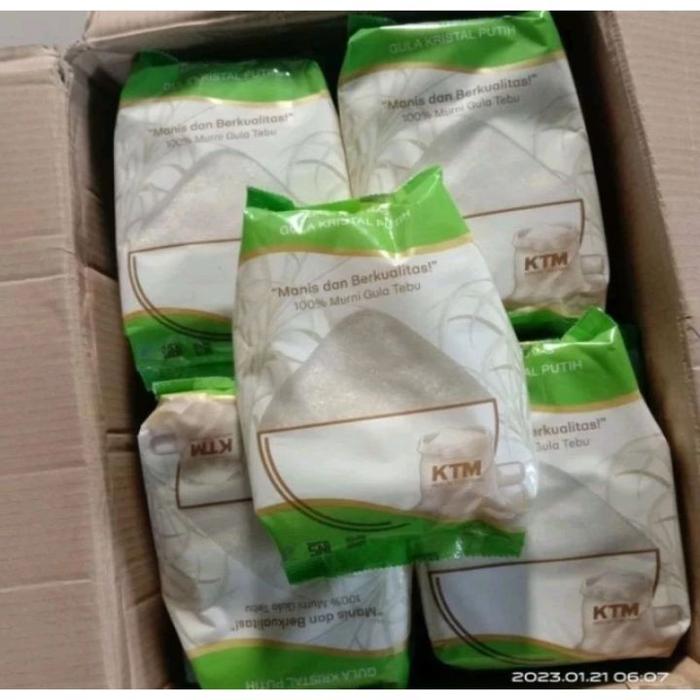 Jual Gula KTM 1 Dus Isi 20 x 1kg | Gula Pasir Kristal Putih | Ekonomis ...