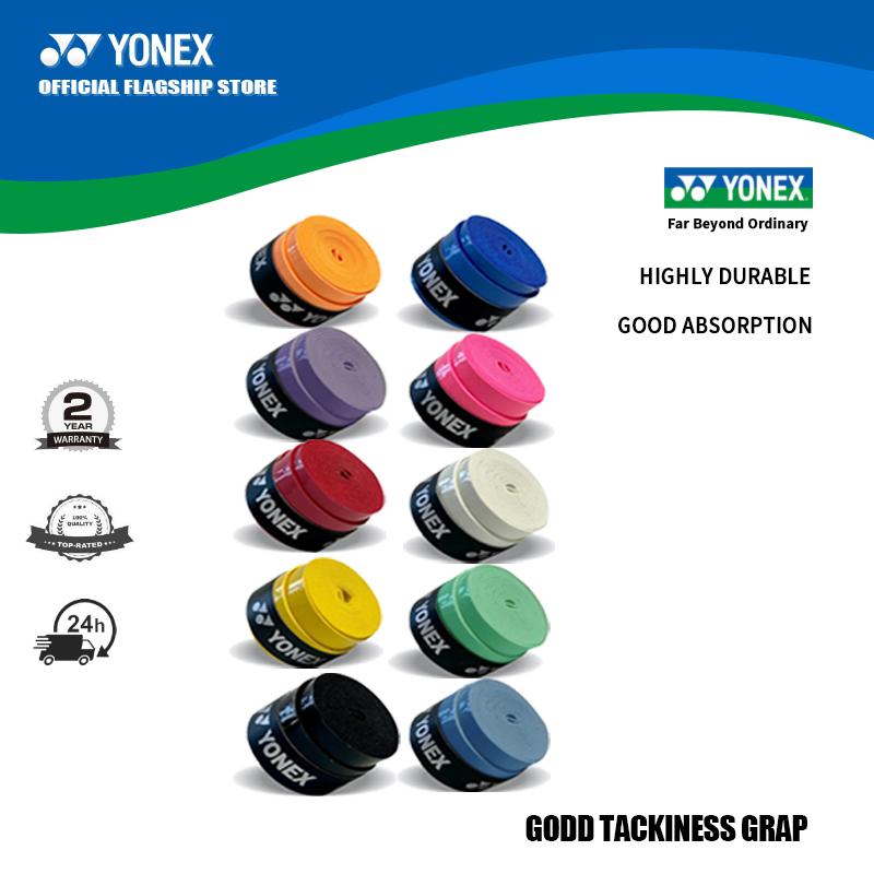 YONEX Unix racket badminton, pengendali racket tennis karet, dibungkus ...
