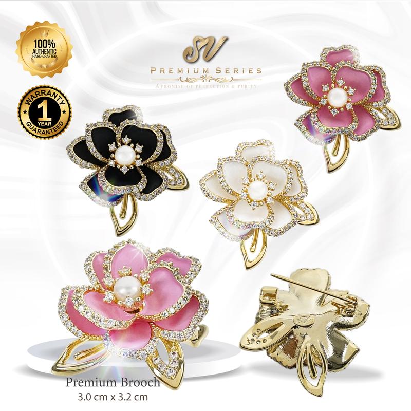 Sv Premium Diamond Hijab Pin Tudung Austria Crystal Shoulder - TikTok ...