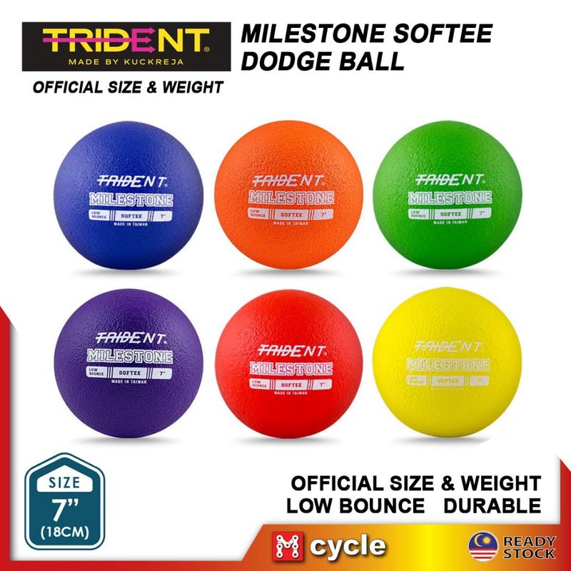 TRIDENT Official Milestone Softee 7" Dodge Ball Low Bounce Competition ...