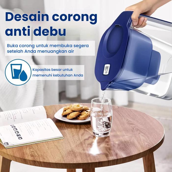 Promo Water Purification Jug 3.6L Brita Water Filters Kettle Pure ...
