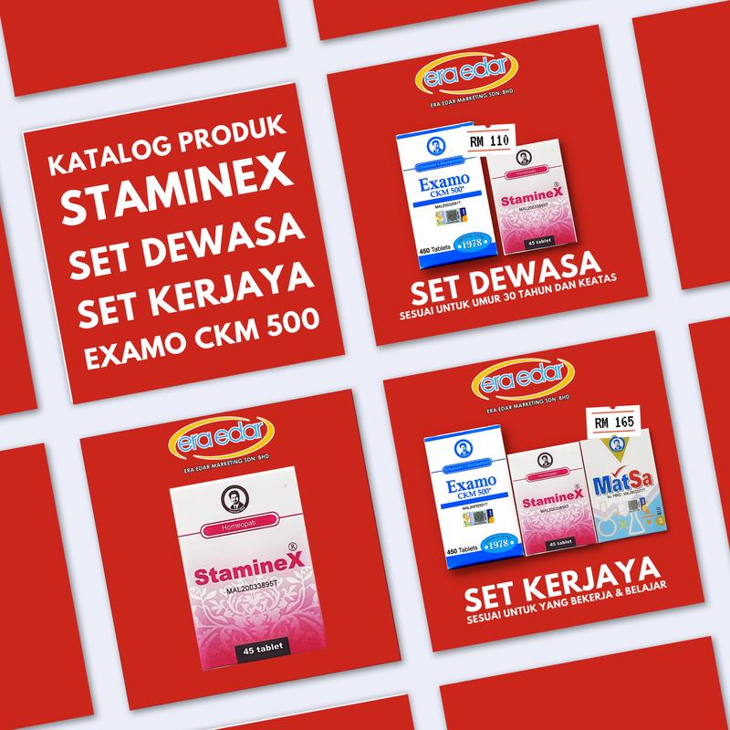 SET DEWASA EXAMO CKM 500 SET KERJAYA Supplement Health STAMINEX ...