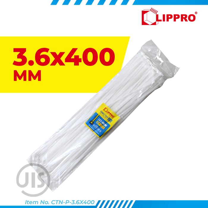 Jual LIPPRO CABLE TIES PUTIH (3.6 x 300 mm - 7.6 x 500 mm) – PENGIKAT ...