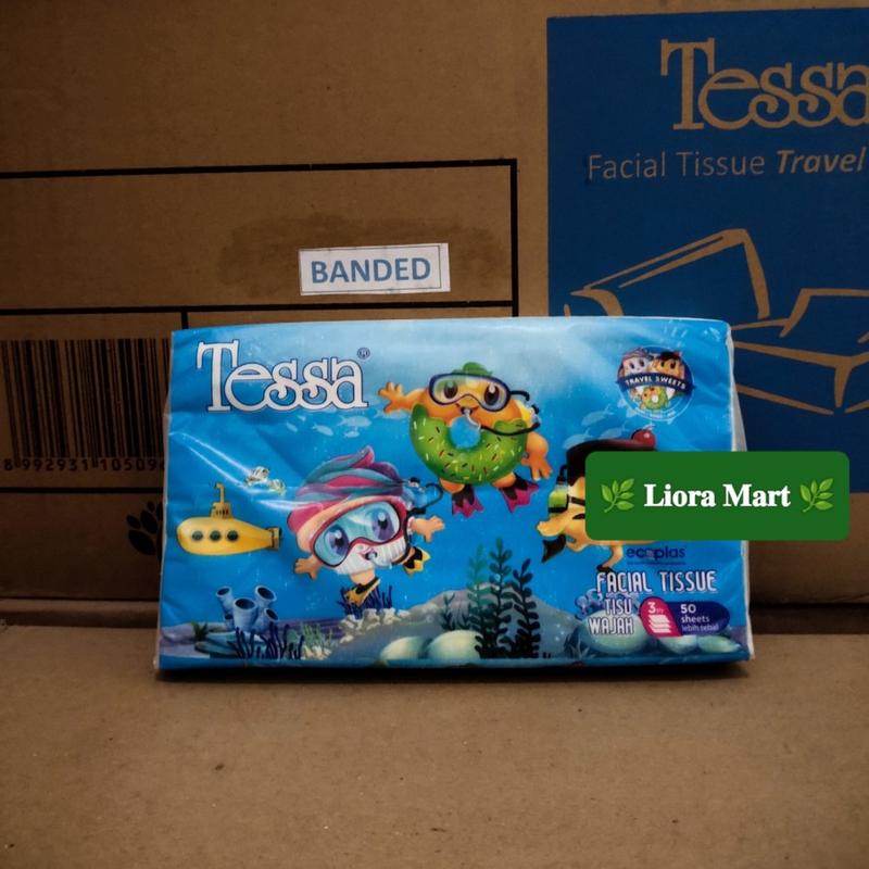 Tissue tessa travel pack 50sheets 3ply / tisu tesa kemasan kecil - Shop ...