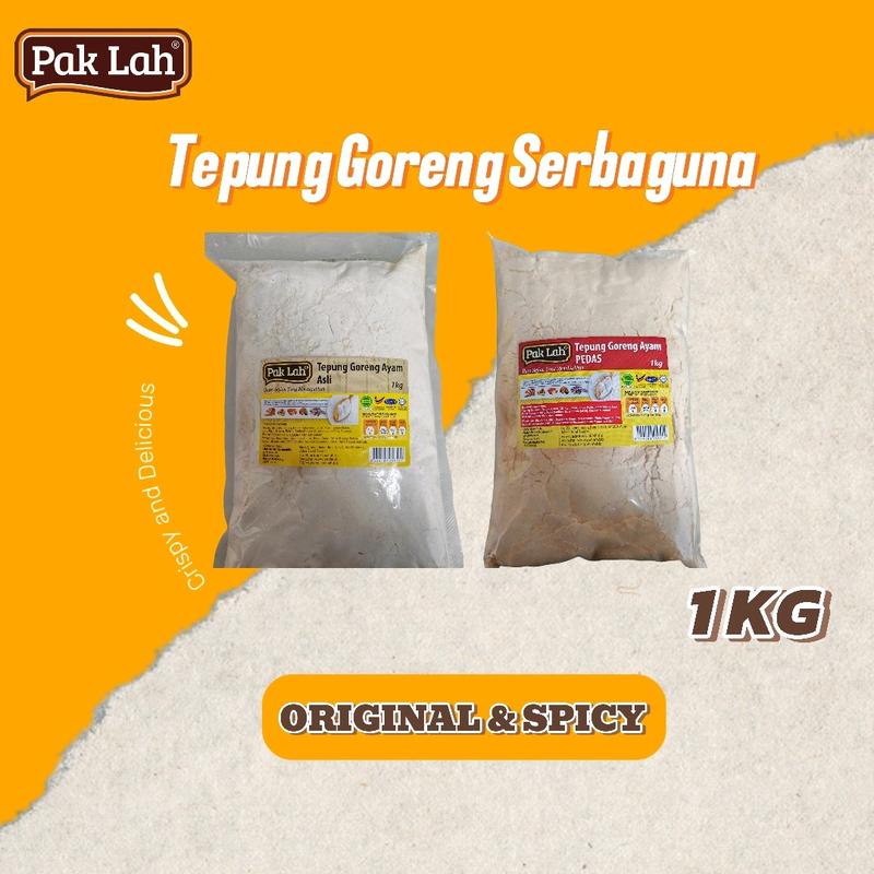 PAK LAH 1KG Tepung Goreng Serbaguna Original, Pedas crispy fried ...