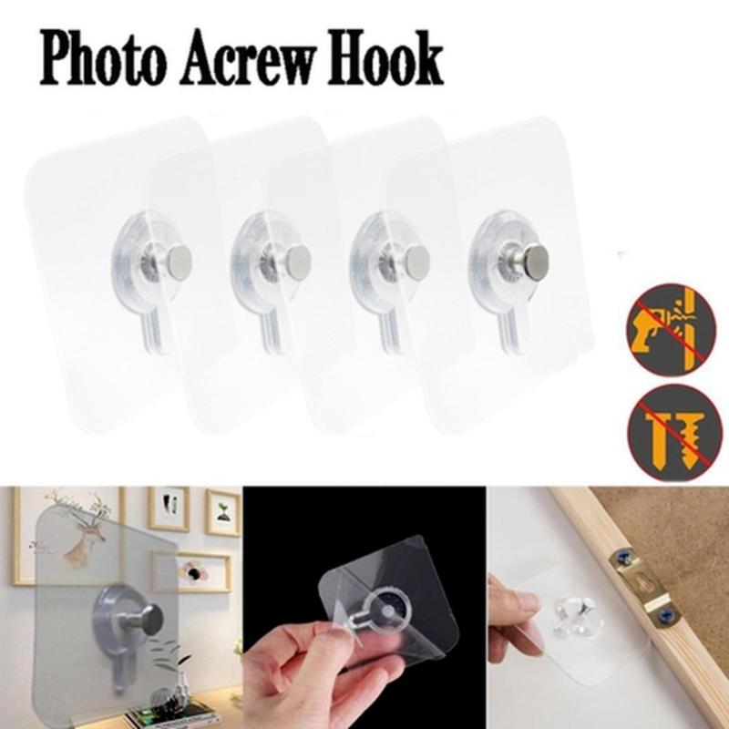 Photo Frame Hook No Drill Picture Wall Hooks Self Adhesive Picture ...