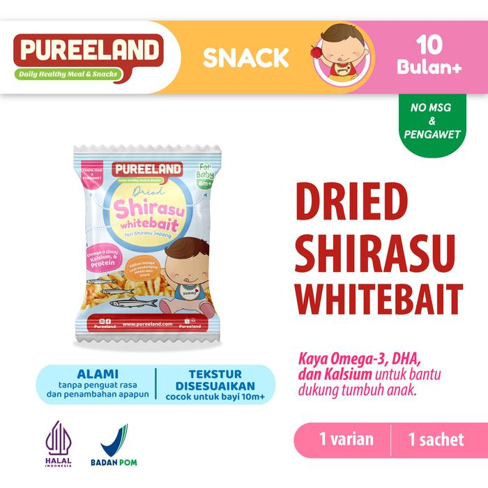 Jual Pureeland Dried Shirasu Whitebait / Ikan Teri Shirasu Jepang ...