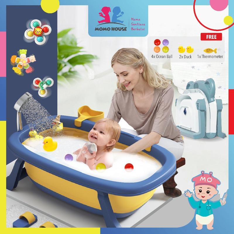 Momo House Tab Mandi Bayi Mandi BudakSuper Besar Baby Bathtub - TikTok ...