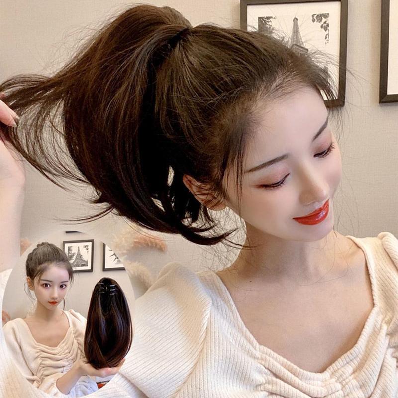 Wig Ponytail Small Grip Clip Women's Long Curly Hair Invisible - TikTok ...