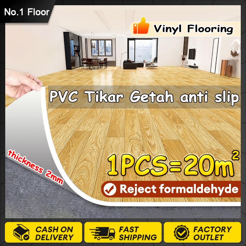 Tikar Getah Tebal PVC Floor Sticker Tahan Air Anti Selip Bukan - TikTok ...