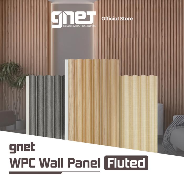 Promo GNET WPC Wall Panel Fluted | Dekorasi Dinding Rumah | Motif Kayu ...