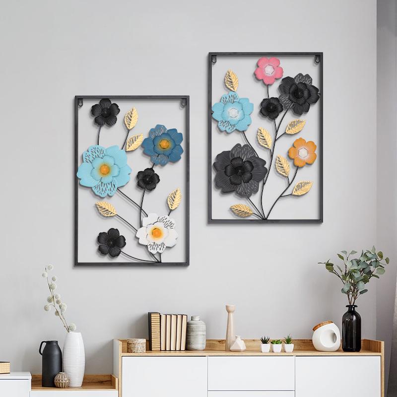 Hiasan Dinding Berbentuk Daun Logam, Bingkai Hitam Berwarna, - TikTok ...