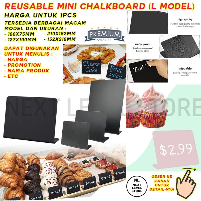 Promo Mini Chalkboard Papan Tulis Menu Label Harga Stand Display ...